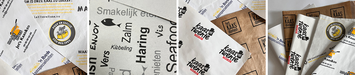 Vetvrij papier bedrukken | Verpak voedsel met eigen logo | Eggink ...